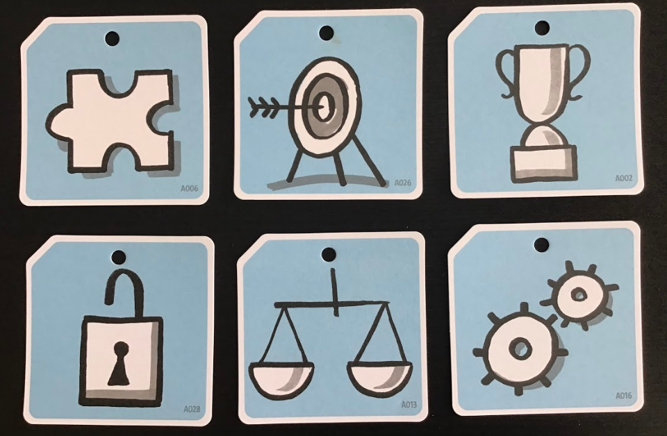 Critique – Set de cartes Bikablo Icons - Facilitateur Graphique